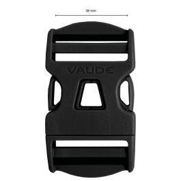 Steckschließe 38mm dual Adjust black